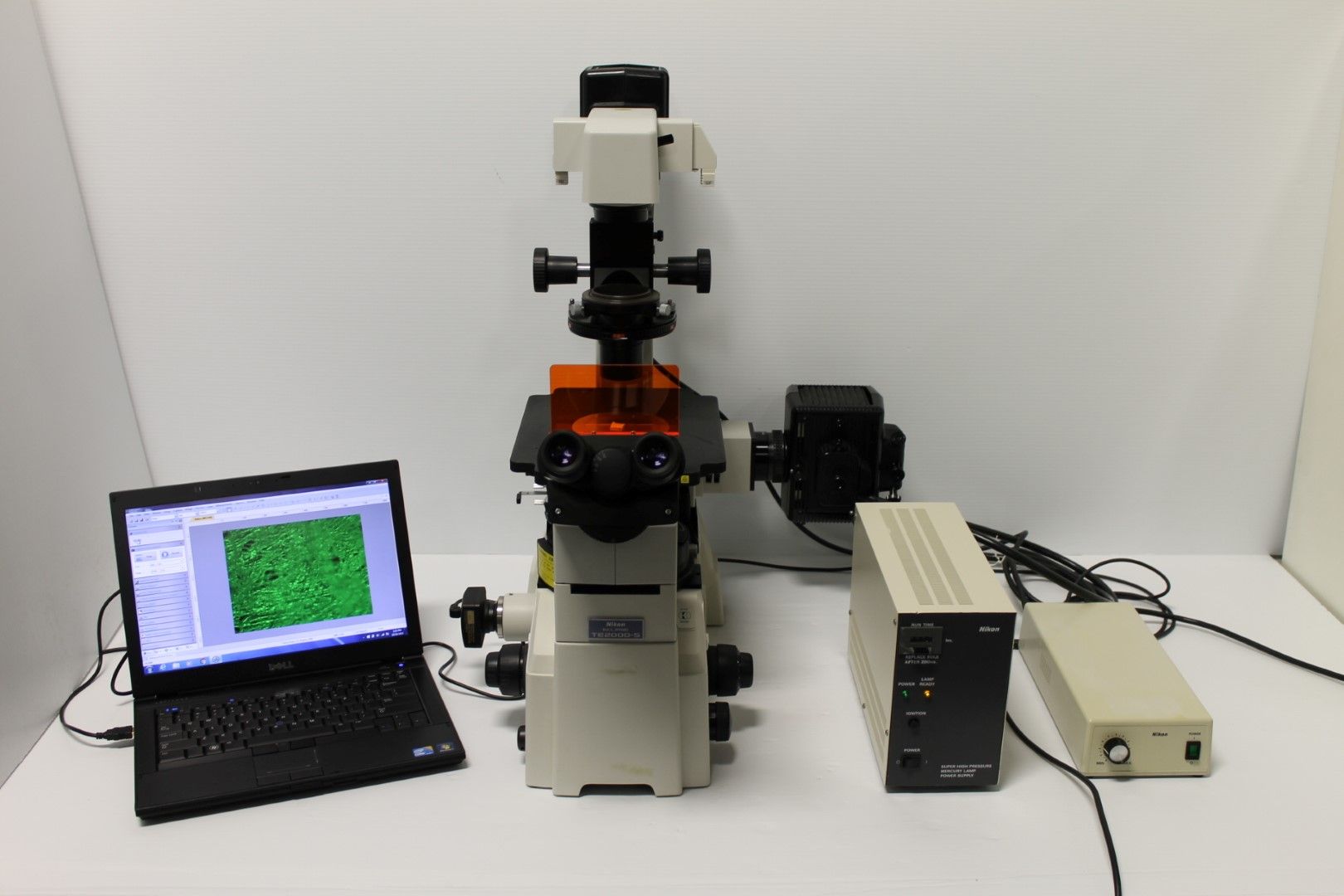 Nikon Eclipse TE2000-S Inverted Fluorescence Phase Contrast Microscope (New Filters) Pred Ti2-A